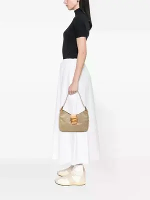 Fendi Gold Tone Shoulder Bags
