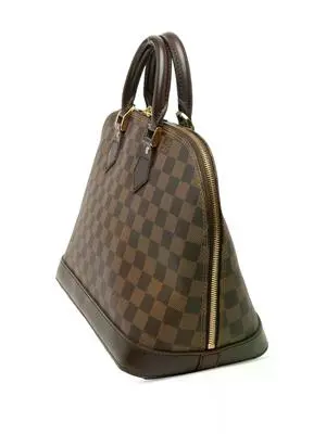 LOUIS VUITTON Damier Ebene Alma Pm Handbag - Brown