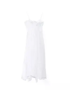 MARQUES' ALMEIDA Pleated Bodice Midi Dress