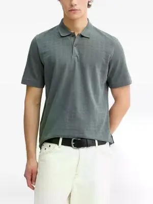 Marc O'polo Check-patterned Short-sleeve Polo Shirt