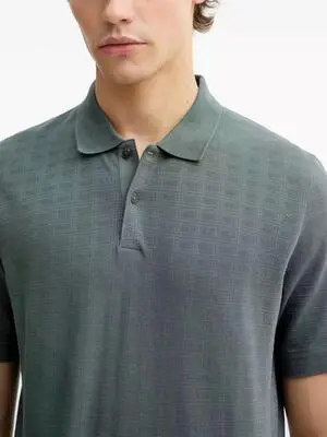Marc O'polo Check-patterned Short-sleeve Polo Shirt