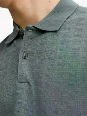 Marc O'polo Check-patterned Short-sleeve Polo Shirt