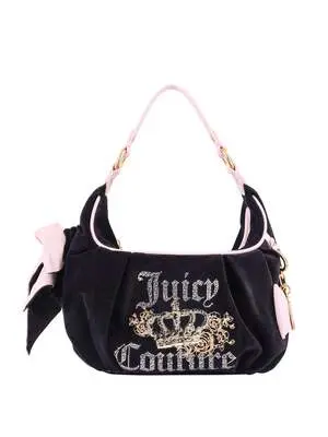 Juicy Couture Royal Bloom Hobo Bag - Liquorice