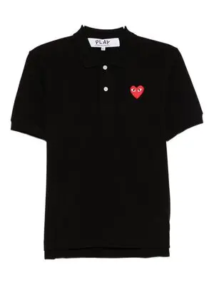 Play Comme Des Garcon Lapel Polo Shirt