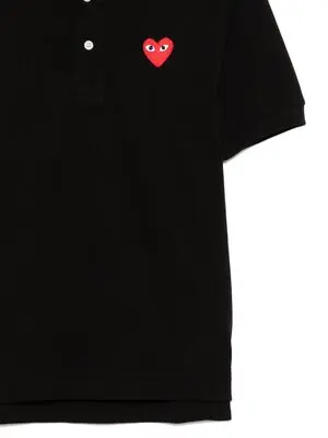 Play Comme Des Garcon Lapel Polo Shirt