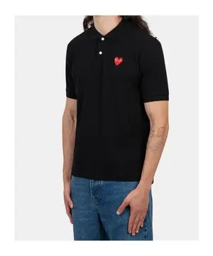 Play Comme Des Garcon Lapel Polo Shirt