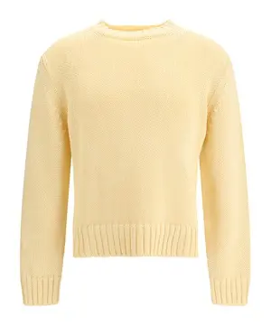 SUNFLOWER Crew Neck Knit Sweater - Nude