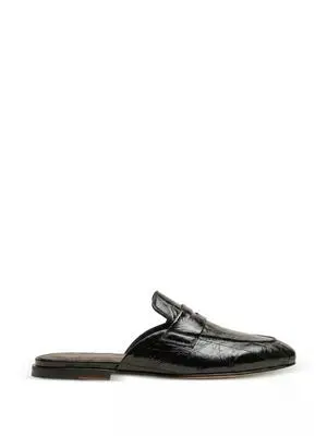 Officine Creative Blair 010 Leather Mules - Black