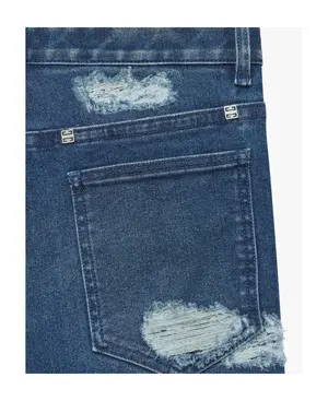 Givenchy Slim Fit Destroyed Jeans