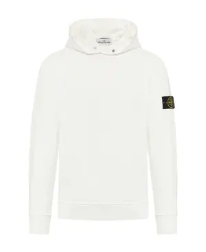 Stone Island Press-stud Fastened Logo Patch Hoodie