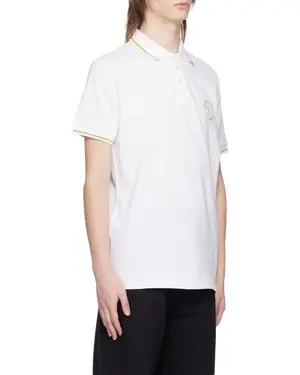Versace Chest Logo-patch Polo Shirt
