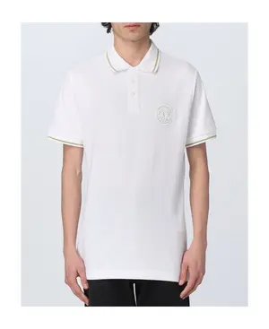 Versace Chest Logo-patch Polo Shirt