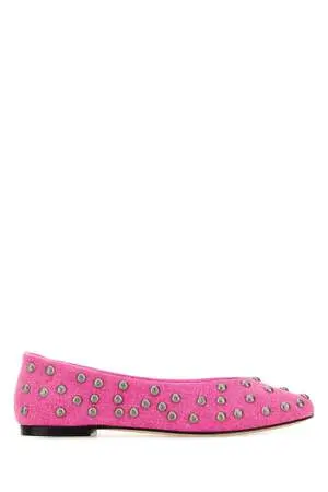 Gimaguas Canvas Ballerinas With Stud Embellishments