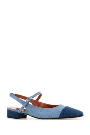 CAREL Two-tone Canvas Ballerinas - White