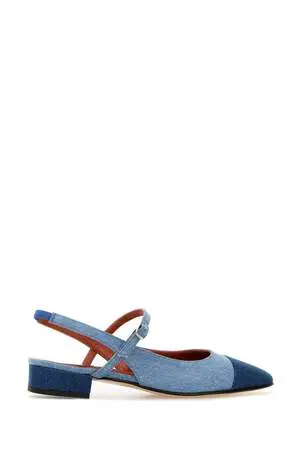 CAREL Two-tone Canvas Ballerinas - White