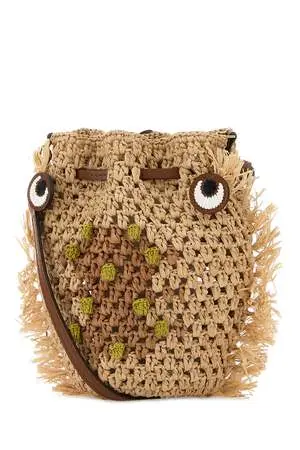 ANYA HINDMARCH Raffia Creature Bucket Bag