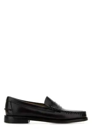 SEBAGO Dark Leather Classic Penny Loafers - Brown