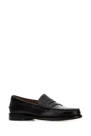 SEBAGO Dark Leather Classic Penny Loafers - Brown