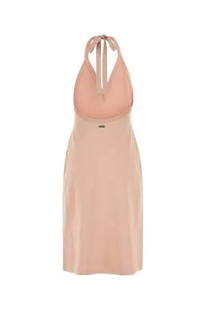 FERRAGAMO Stretch Viscose Blend Halter Neck Dress