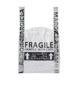 MAISON MARGIELA Fragile Logo Tote Bag - White