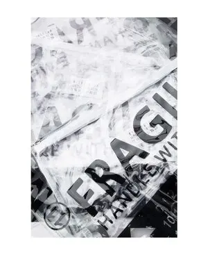 MAISON MARGIELA Fragile Logo Tote Bag