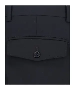 SUNFLOWER Tailored Straight-leg Trousers - Black
