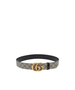 Gucci Gg Reversible Monogram Belt - Green