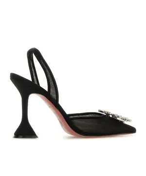 Amina Muaddi Begum Pumps With Embellished Toe - Black