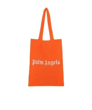 Palm Angels Logo Intarsia Open Top Tote Bag