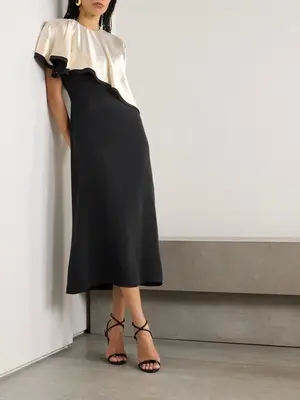 Altuzarra Layered Silk-satin Midi Dress