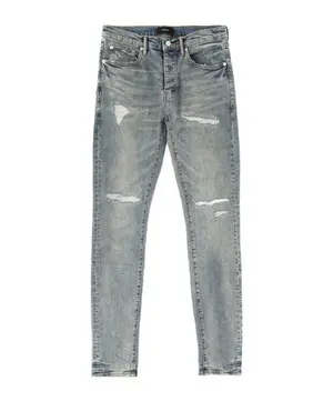 Purple Brand Button Detailed Bottoms For Men