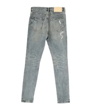 PURPLE BRAND Distressed Slim Jeans - Light Indigo