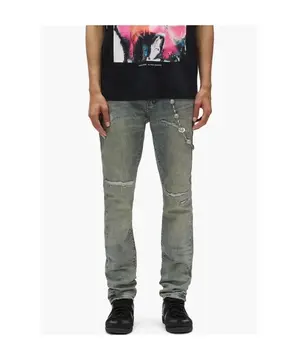 PURPLE BRAND Distressed Slim Jeans - Light Indigo