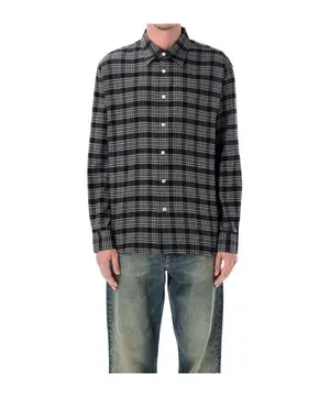 SUNFLOWER Plaid Long-sleeved Shirt