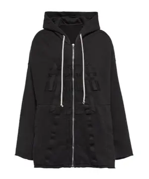 Rick Owens Cotton Zip-up Hoodie