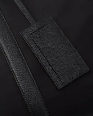 Prada Logo Plaque Zipped Travel Bag
