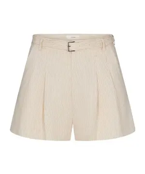 FRAME The Striped Short - Ecru Multi