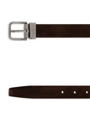 Dolce & Gabbana Logo Engraved Buckle Belt