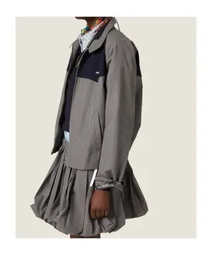 Miu Miu Gingham Check Blouson Jacket