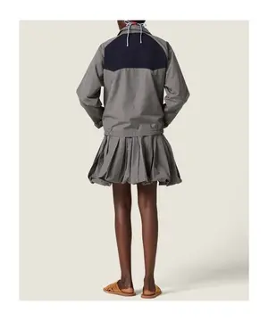 Miu Miu Gingham Check Blouson Jacket