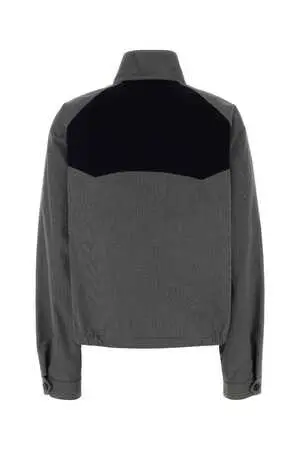 Miu Miu Gingham Check Blouson Jacket