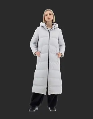 Herno Zip-up Hooded Long Coat