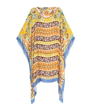 Etro Paisley Printed Kaftan Dress - Nude