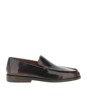 Marsèll Polished-leather Loafers - Black