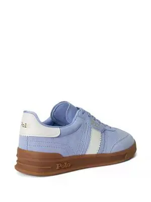 Polo Ralph Lauren Heritage Era Suede Striped Leather Sneakers - Blue