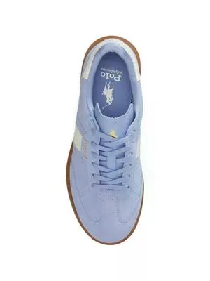Polo Ralph Lauren Heritage Era Suede Striped Leather Sneakers - Blue