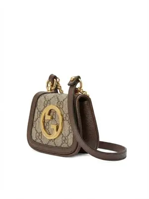 Gucci Blondie Gg Supreme Cardholder - Brown