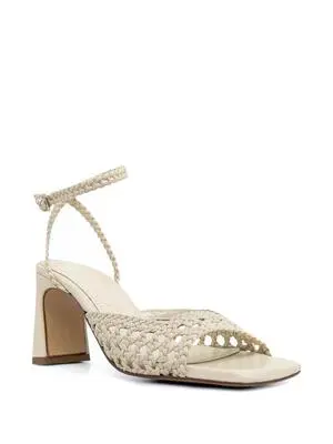 SOULIERS MARTINEZ Woven Ankle-strap Sandals
