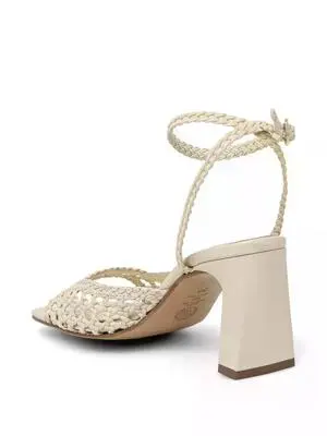 SOULIERS MARTINEZ Woven Ankle-strap Sandals