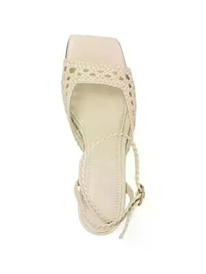 SOULIERS MARTINEZ Woven Ankle-strap Sandals